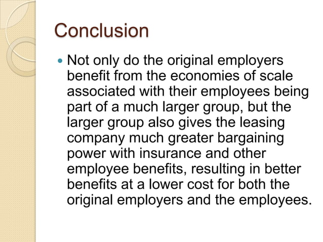 How Does Employee Leasing Work? | PPTX