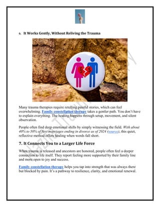 How Does Family Constellation Therapy Help With Generational Trauma? | PDF
