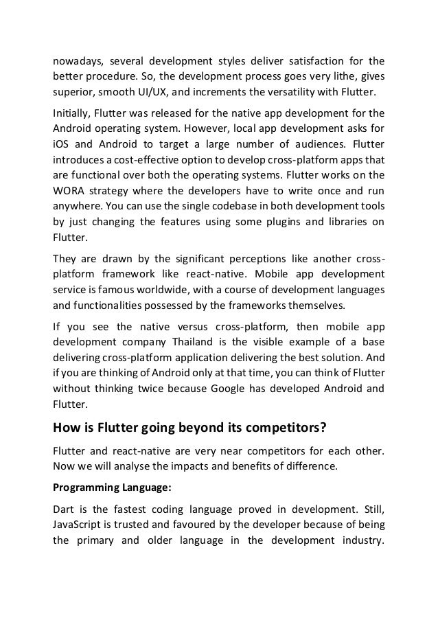 How does Flutter become the better option for Mobile App Development ...