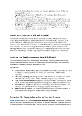 How Does Helical Insight Enable Seamless Embedded BI for SaaS Platforms.docx