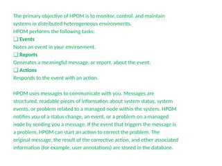 HPOM Onboarding and monitoring the server | PPTX