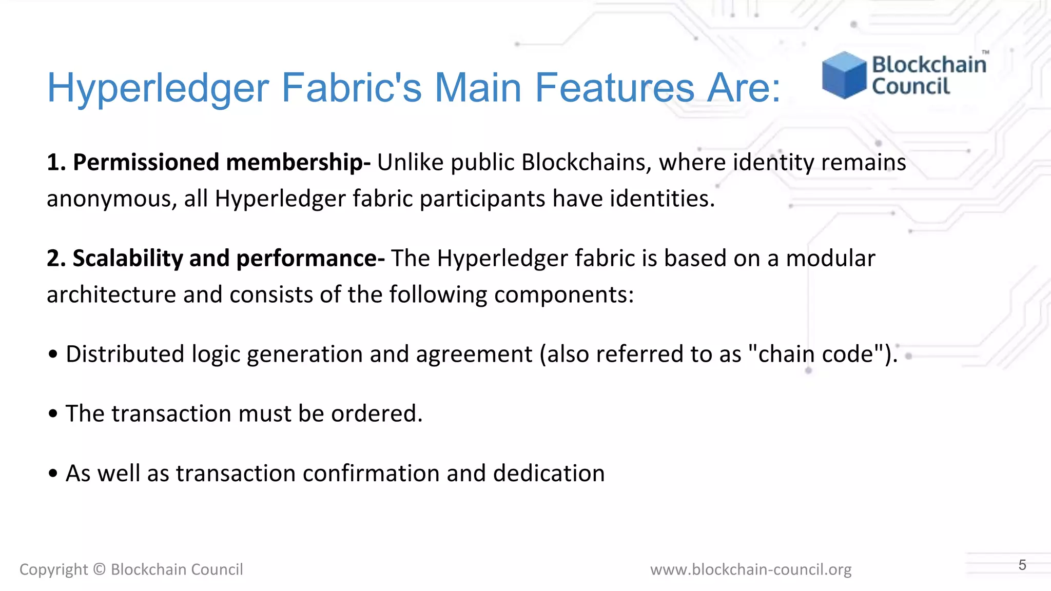 How does hyperledger fabric blockchain work | PPT