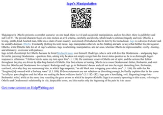 How Does Iago Use Racism In Othello | PDF