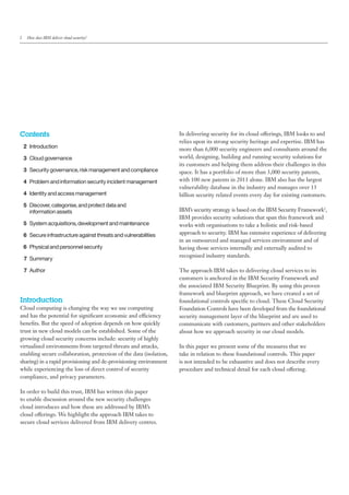 How Does IBM Deliver Cloud Security Paper | PDF | Free Download