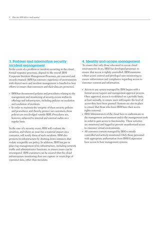 How Does IBM Deliver Cloud Security Paper | PDF