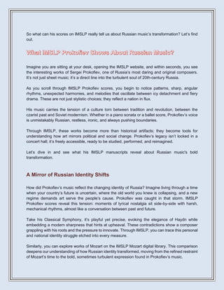 How Does IMSLP Prokofiev's Archive Reflect Russian Music History.pdf