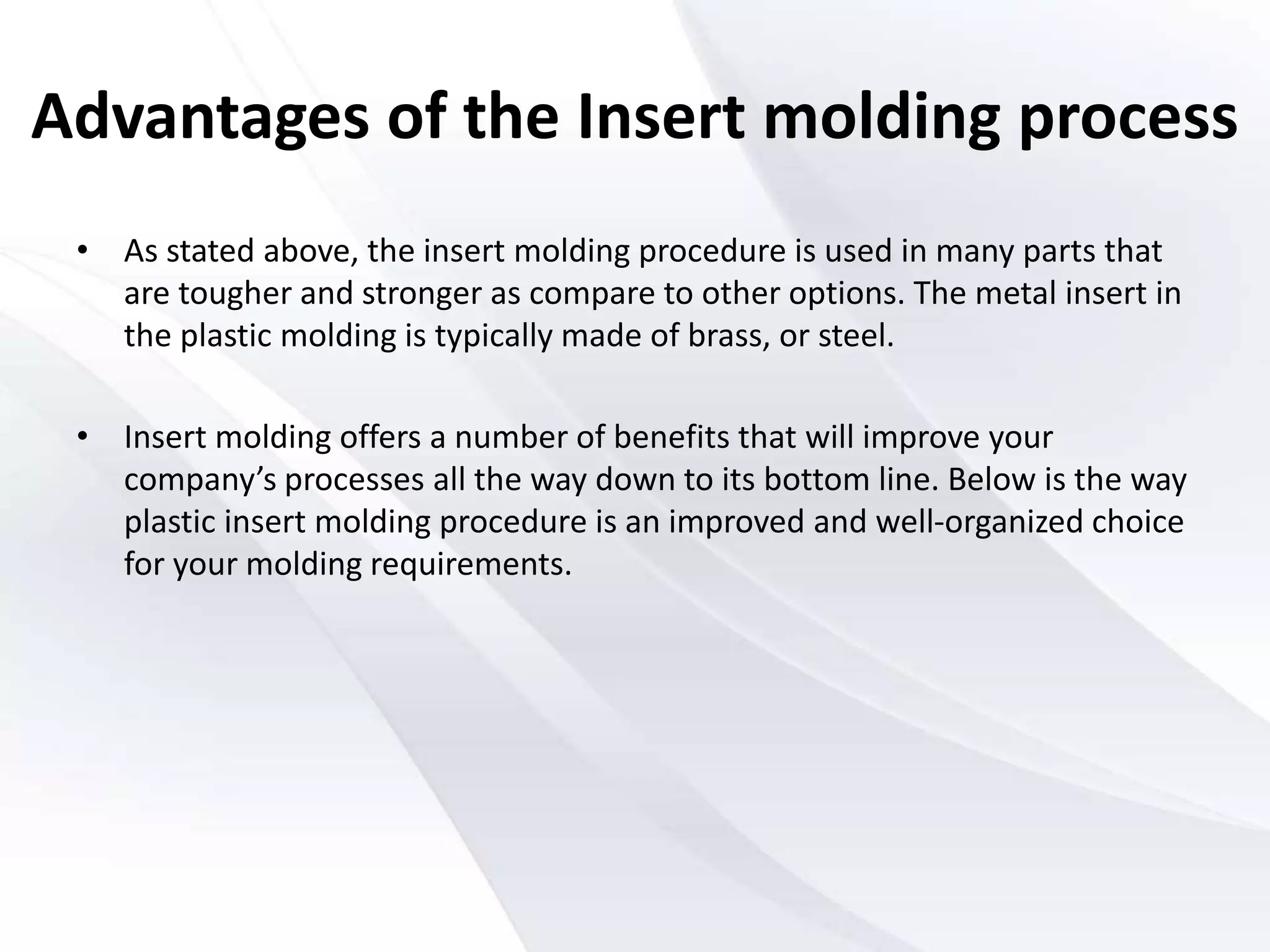 Introduce What is insert molding and molding process | PPTX