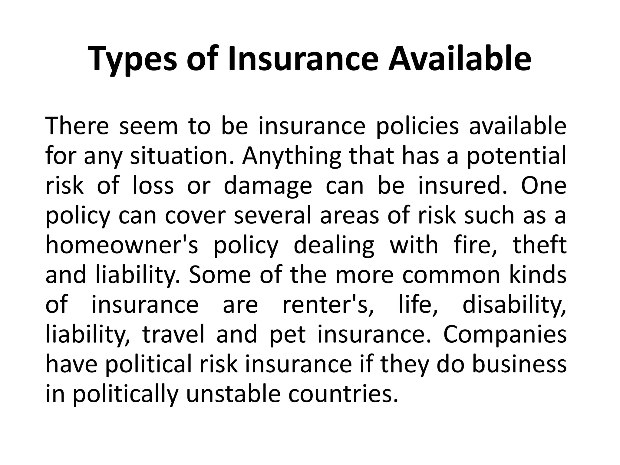How does insurance work | PDF