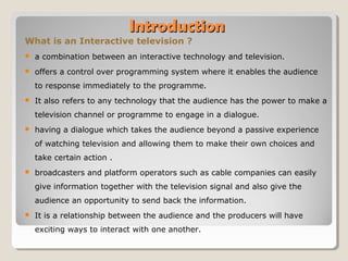 Interactive Television | PPT