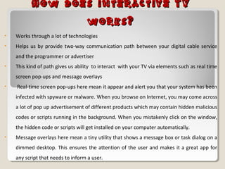 Interactive Television | PPT