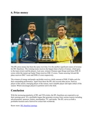 How does IPL franchises makes money 1.pdf