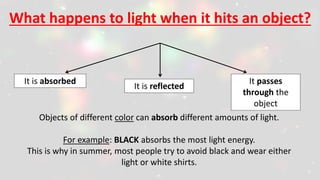 How does light travel and interact | PPTX