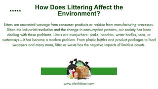 How Does Littering Affect the Environment. | PPTX