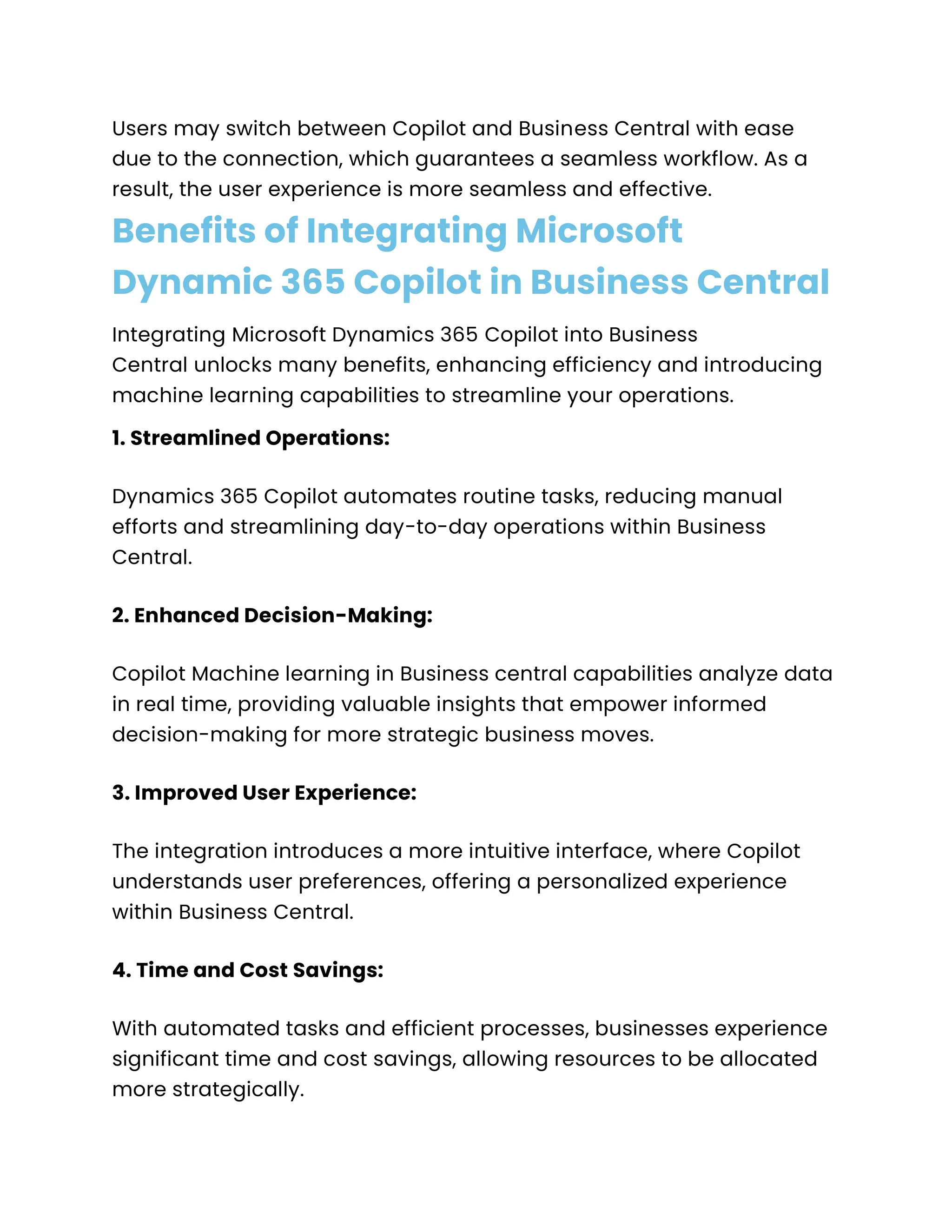 Microsoft Copilot Transformation in Dynamics 365 Business Central | PDF