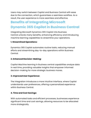 Microsoft Copilot Transformation in Dynamics 365 Business Central | PDF
