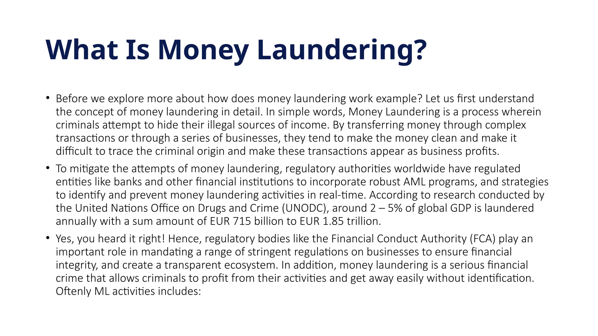 How Does Money Laundering Work | AML Square | PPTX