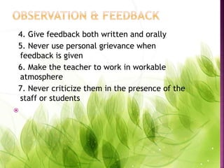 How Does Observation And Feedback Help in Teaching Process | PPTX