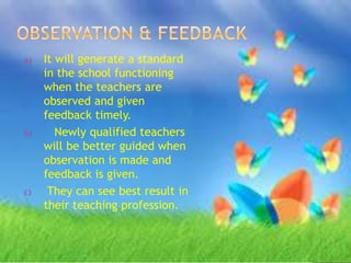 How Does Observation And Feedback Help in Teaching Process | PPTX