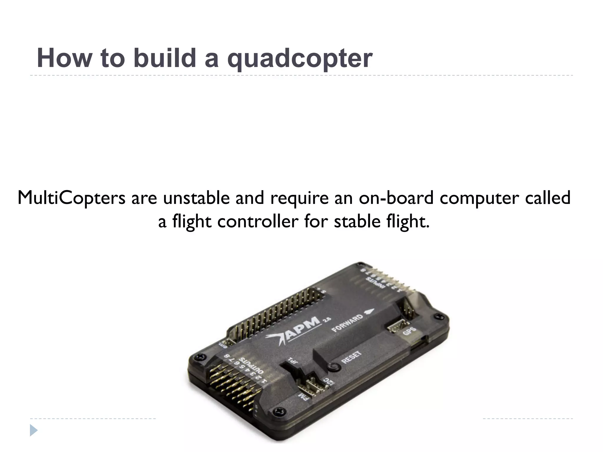 How does quadcopter / drone works | PDF
