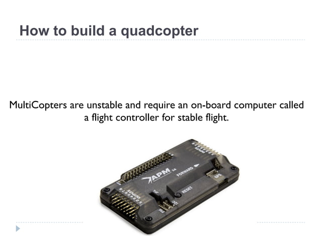 How does quadcopter / drone works | PPT