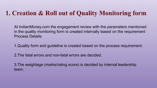 How does quality monitoring process Happen in lead market? | PPT