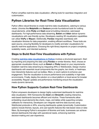 Why Real-Time Data Visualization is a Game-Changer for Enterprises? | PDF