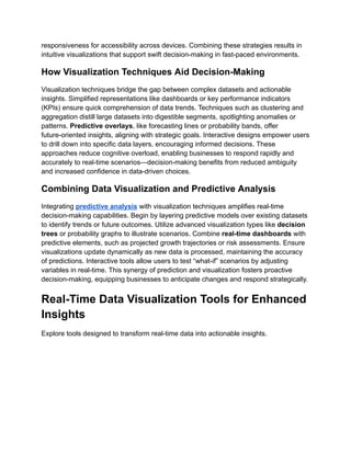 Why Real-Time Data Visualization is a Game-Changer for Enterprises? | PDF