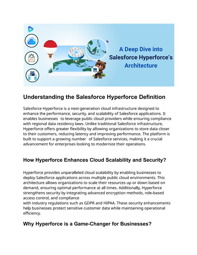 How Salesforce Hyperforce is Redefining Cloud Computing | PDF