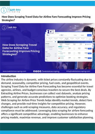 How Does Scraping Travel Data for Airline Fare Forecasting Improve Pricing Strategies.pptx