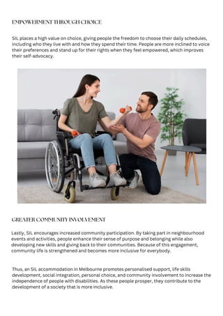 How Does SIL Enhance Independence for Individuals with Disabilities? | PDF