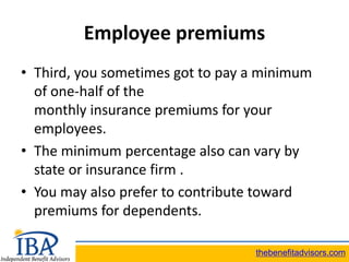 How does small business health insurance work | PDF