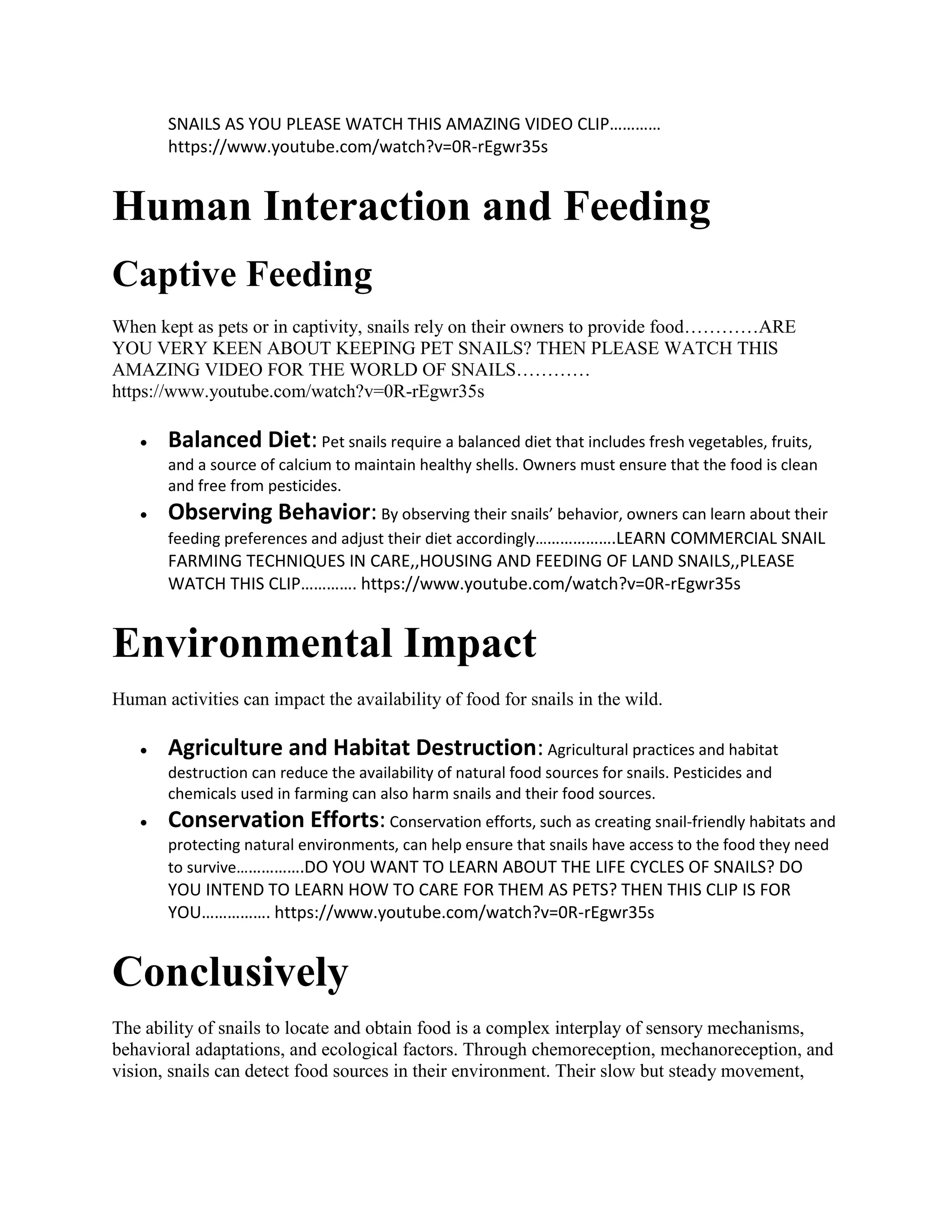 HOW DOES SNAILS KNOW WHERE FOOD IS AND HOW TO GET IT..docx