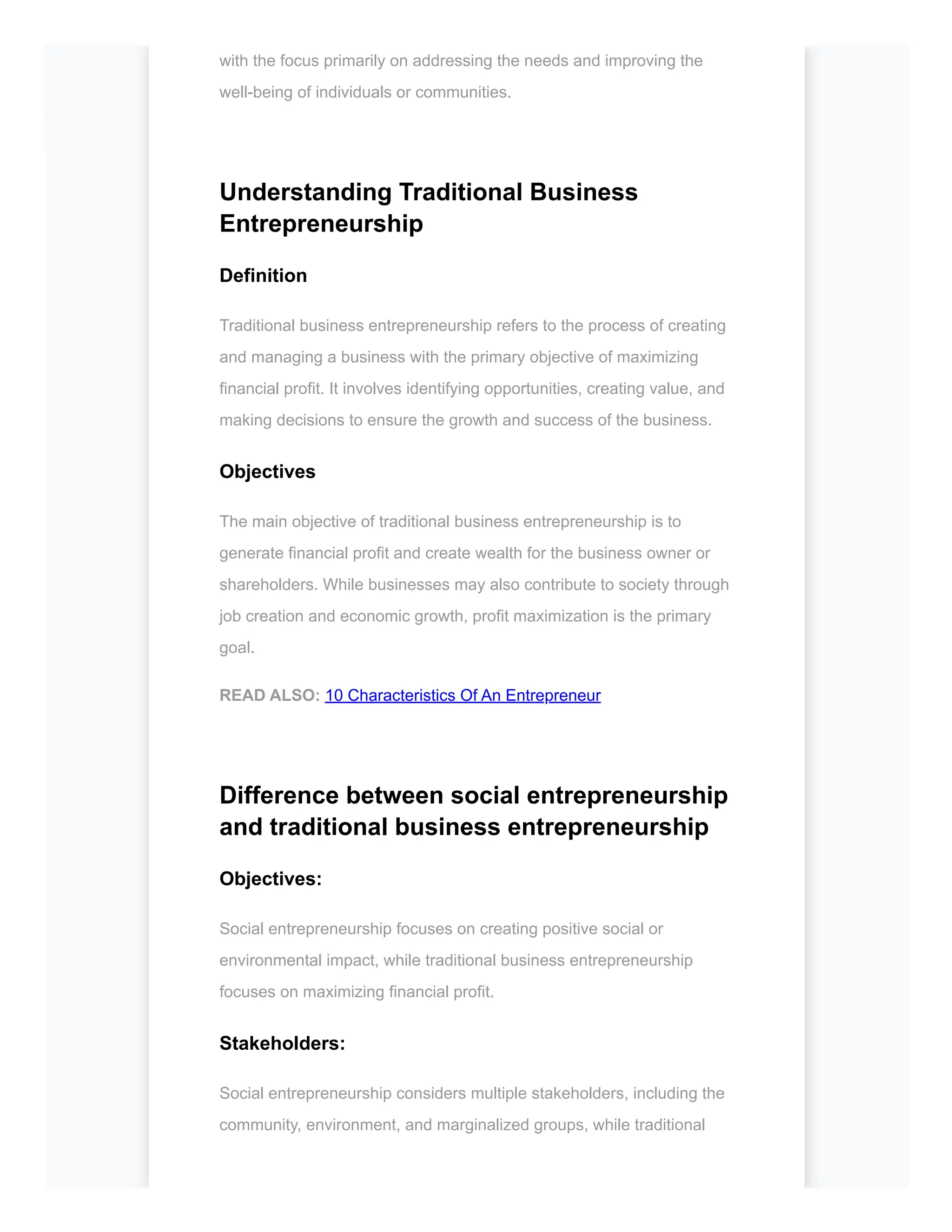 How Does Social Entrepreneurship Differ From Traditional Business ...