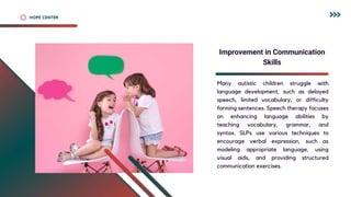 How Does Speech Therapy Benefit Autistic Children? | PPTX