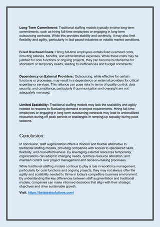 How Does Staff Augmentation Service Differ from Traditional Models.pdf