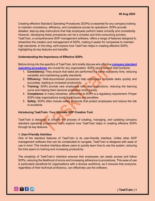 How Does TaskTrain Improve SOP Training with Standard Operating Procedure Software.pdf