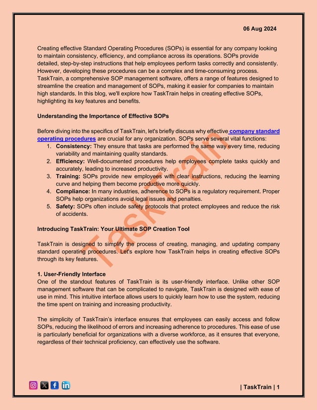 How Does TaskTrain Improve SOP Training with Standard Operating Procedure Software.pdf