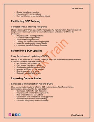 How Does TaskTrain Resolve Issues Related to Standard Operating Procedures.pdf