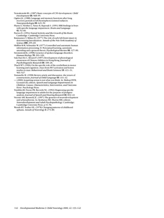 How does the brain learn language | PDF