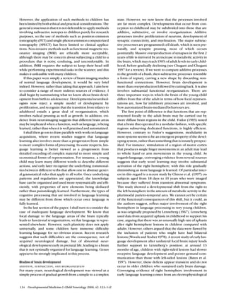 How does the brain learn language | PDF