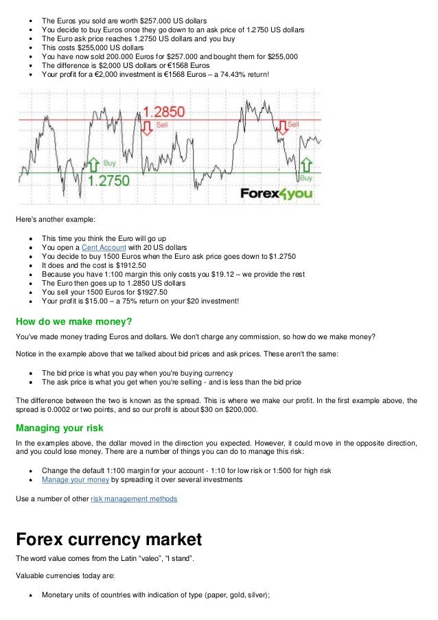 How does the forex market work