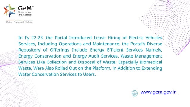 How Does the Gem Portal Contribute to Environmental Sustainability? | PPT