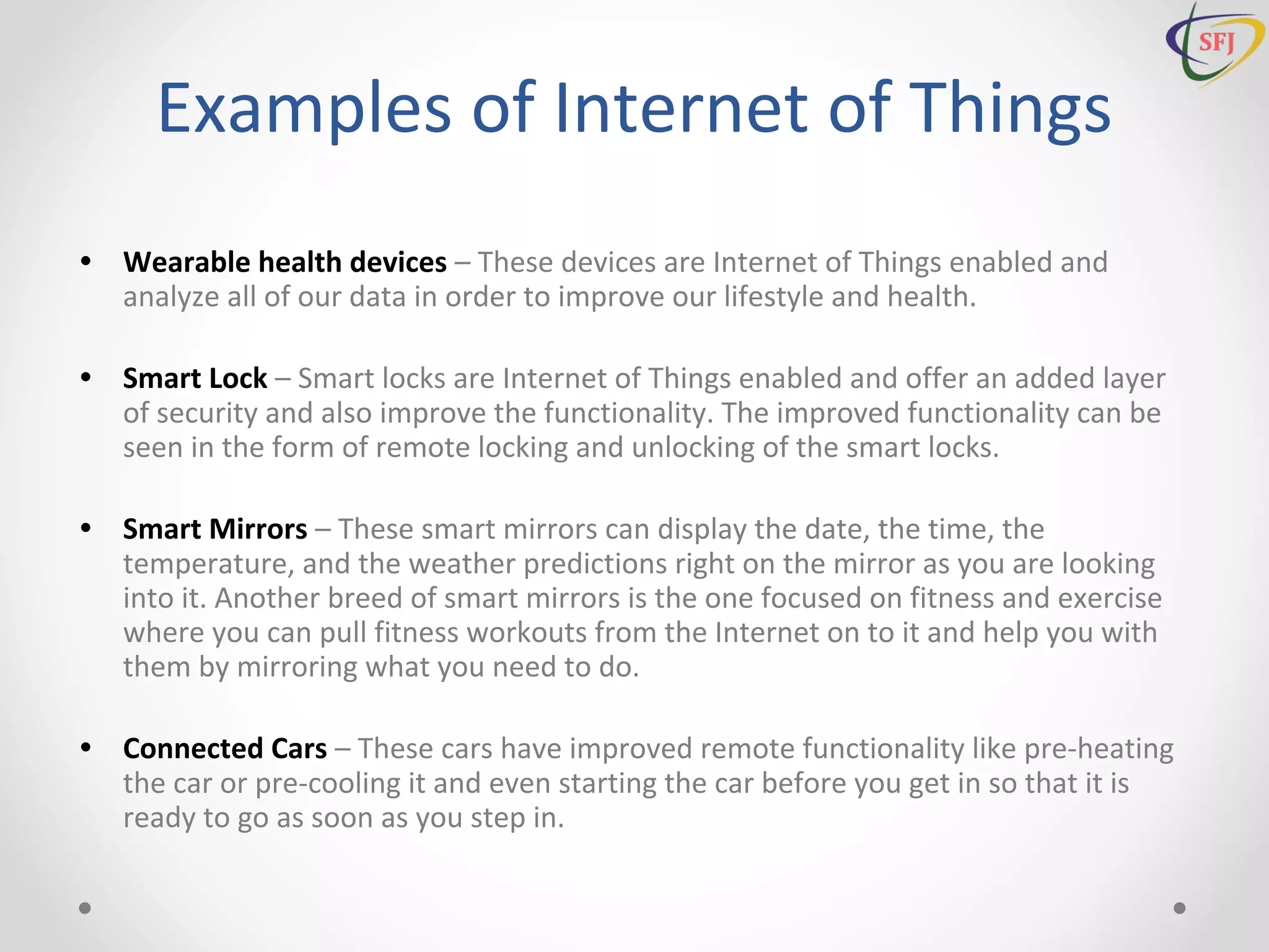 How Internet of Things Works | IoT Examples | IoT Applications | PDF