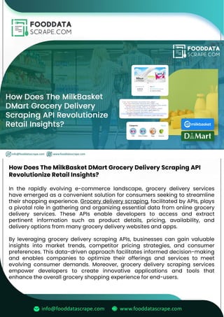 How Does the MilkBasket DMart Grocery Delivery Scraping API Revolutionize Retail Insights? | PDF