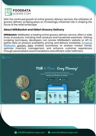 How Does the MilkBasket DMart Grocery Delivery Scraping API Revolutionize Retail Insights? | PDF