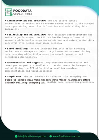 How Does the MilkBasket DMart Grocery Delivery Scraping API ...