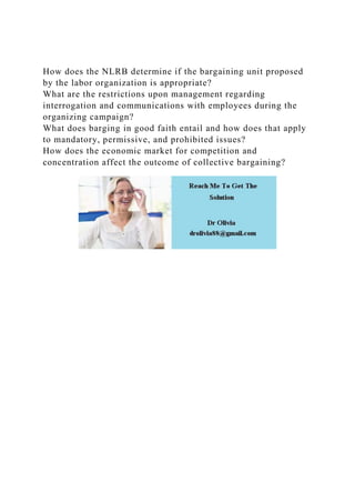 How does the NLRB determine if the bargaining unit proposed by the.docx