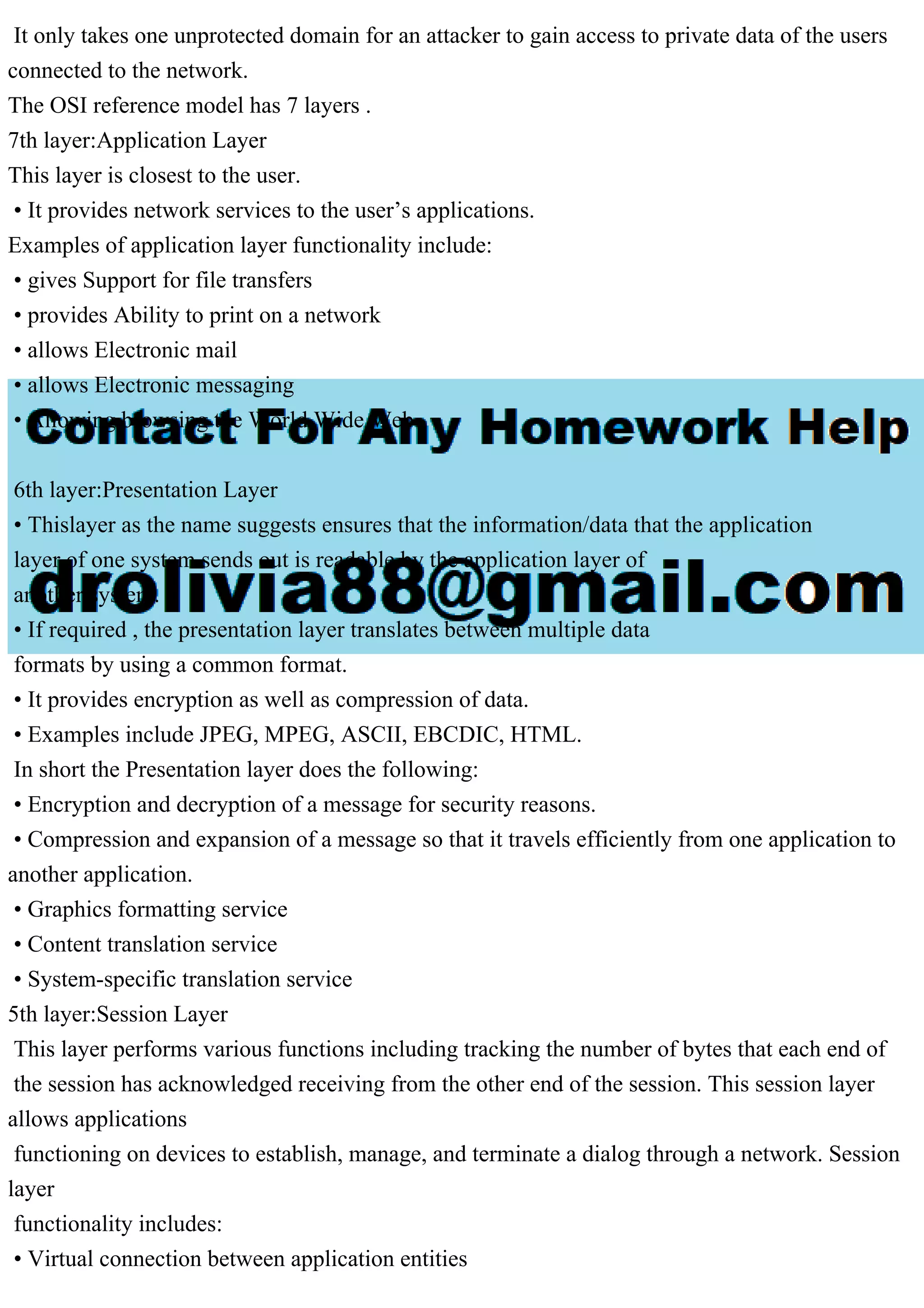 how does the OSI Model relate to the seven domains of an IT infrastr.pdf