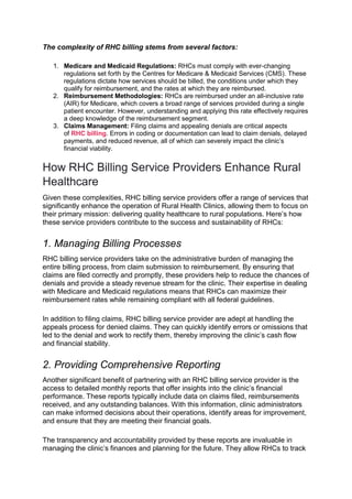 How Does the RHC Billing Service Provider Enhance Rural Healthcare.pdf