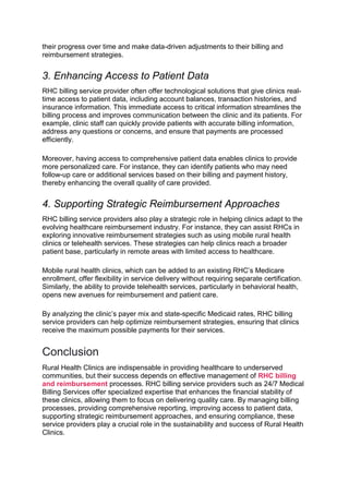 How Does the RHC Billing Service Provider Enhance Rural Healthcare.pdf